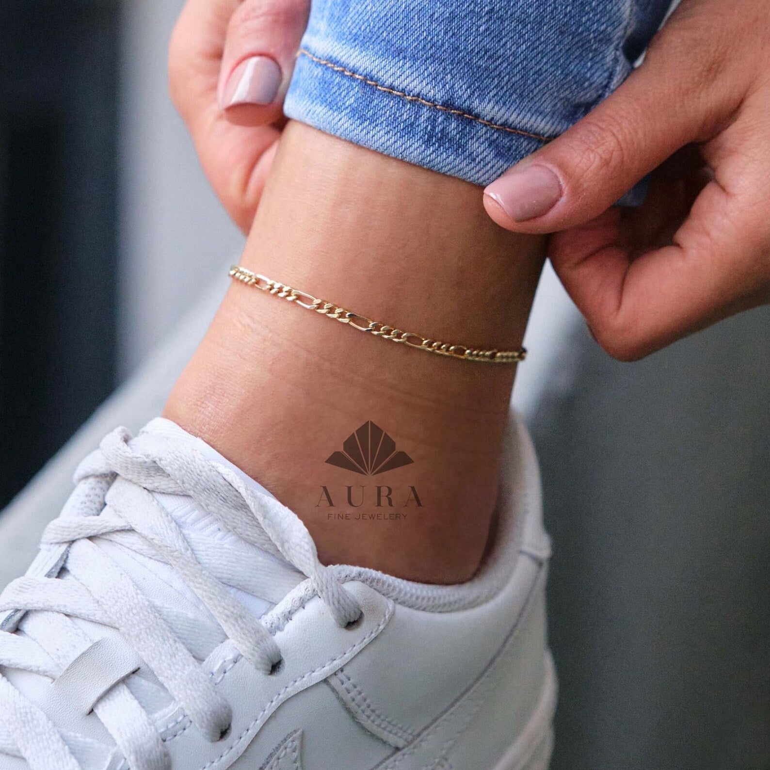 Gold Anklets – Aura Fine Jewelery